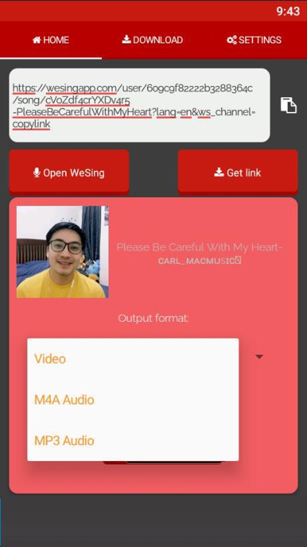Downloader for Wesing Karaoke for Android - Download