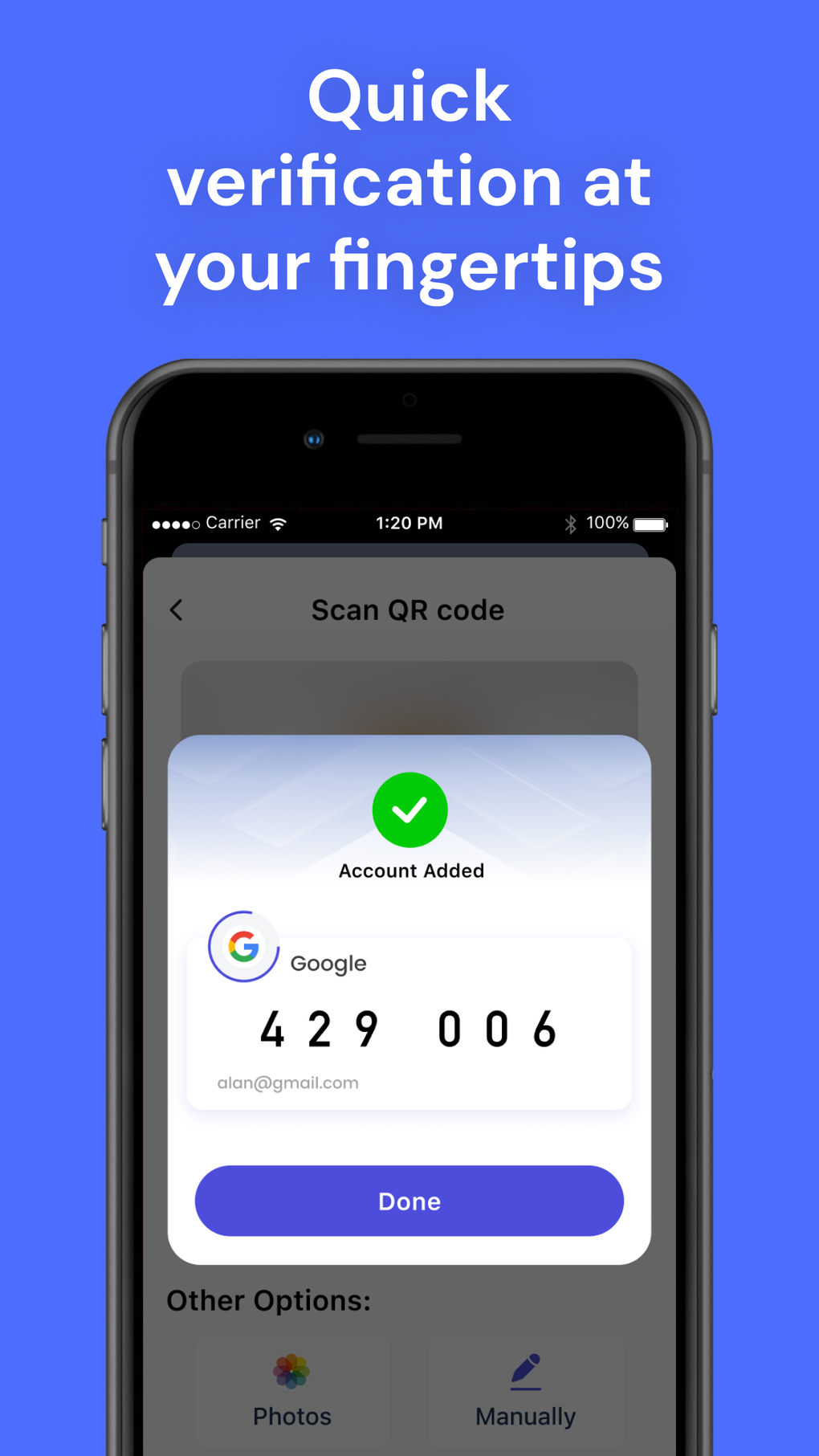 iPhone için Authenticator App . - İndir