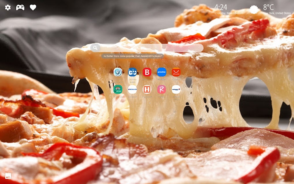 Pizza Background & Pizza Wallpaper HD for Google Chrome - Extension ...