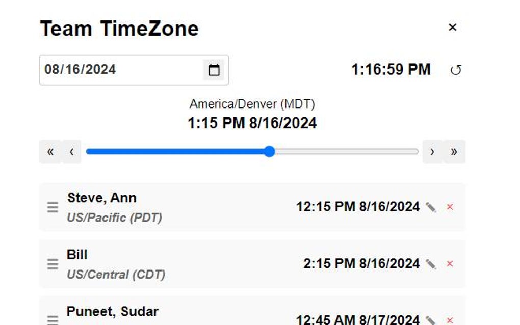 Team TimeZone for Google Chrome - Extension Download