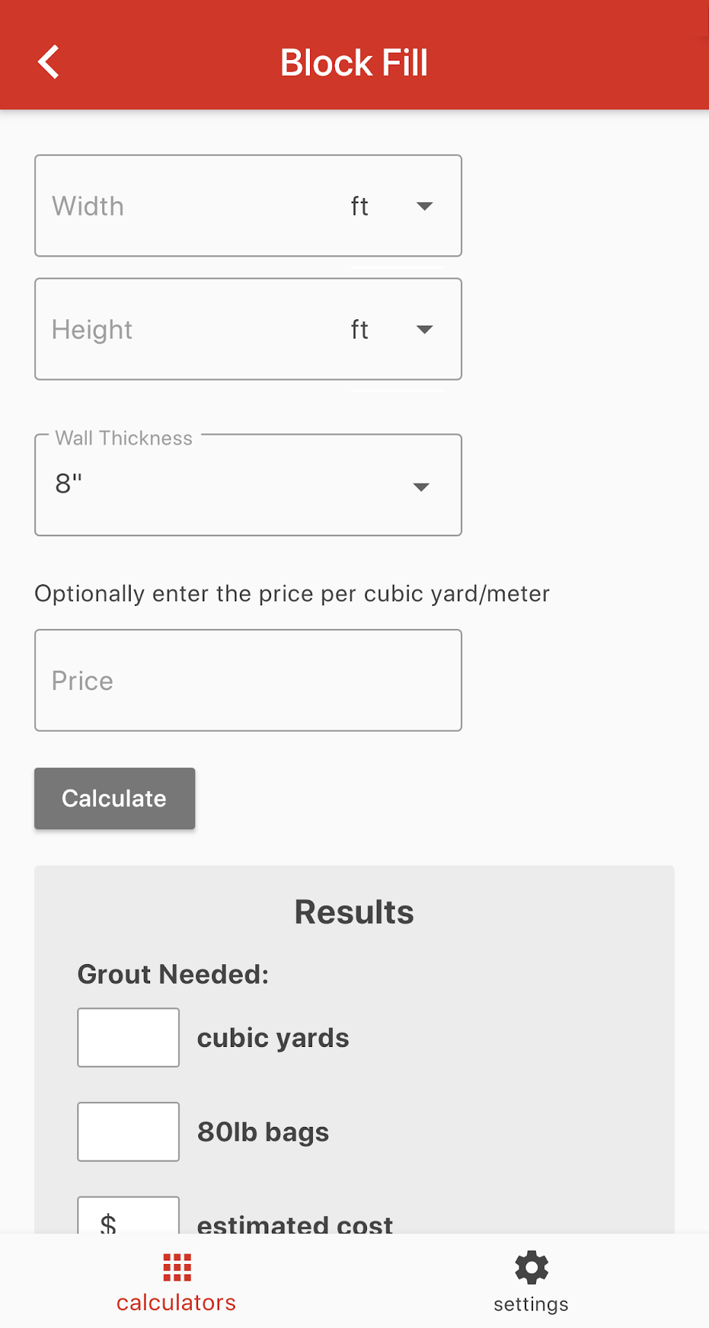 Concrete Calculator for Android - Download