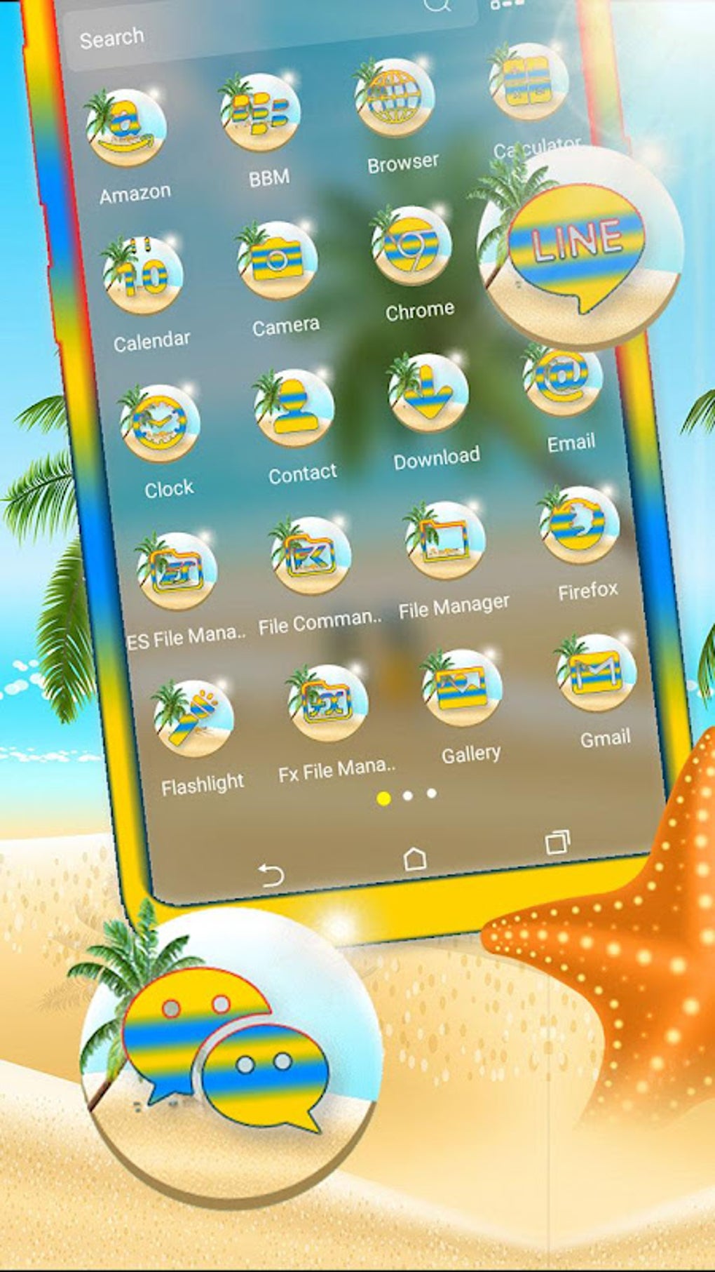 Summer Beach Launcher Theme APK para Android - Descargar