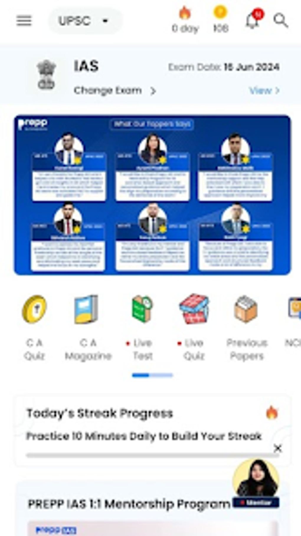 Prepp UPSC: IAS Exam Prep App para Android - Descargar