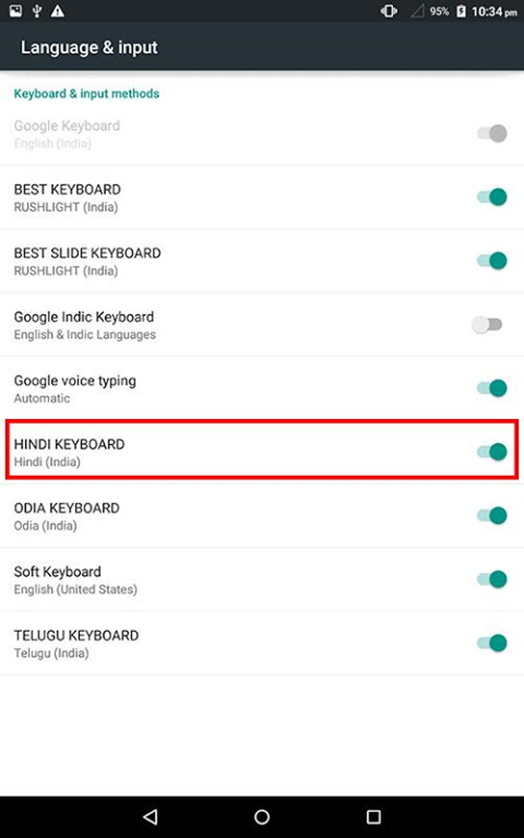 Hindi Keyboard APK pour Android - Télécharger