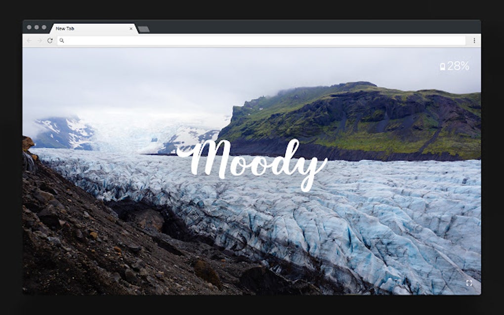 Moody new tab page para Google Chrome - Extensión Descargar