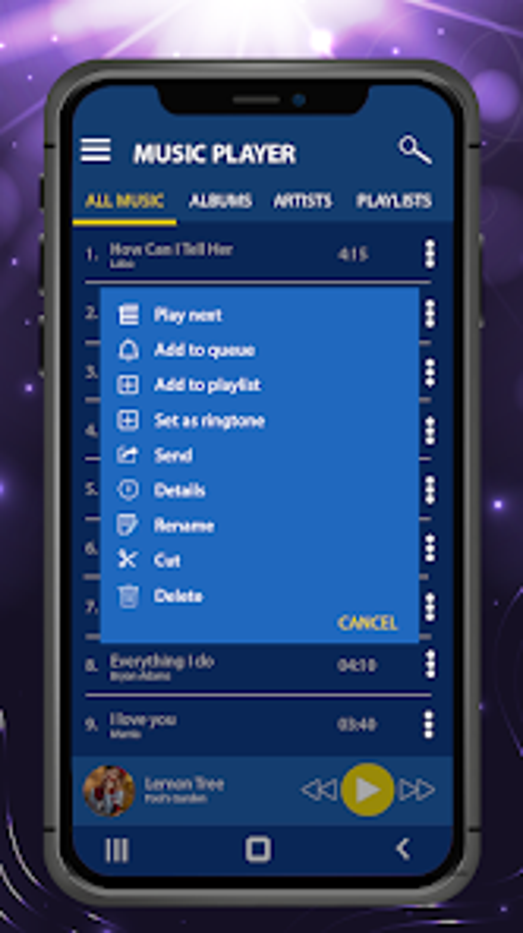Music player for Android - Download