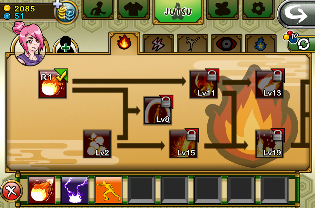 Ninja Saga para iPhone - Descargar