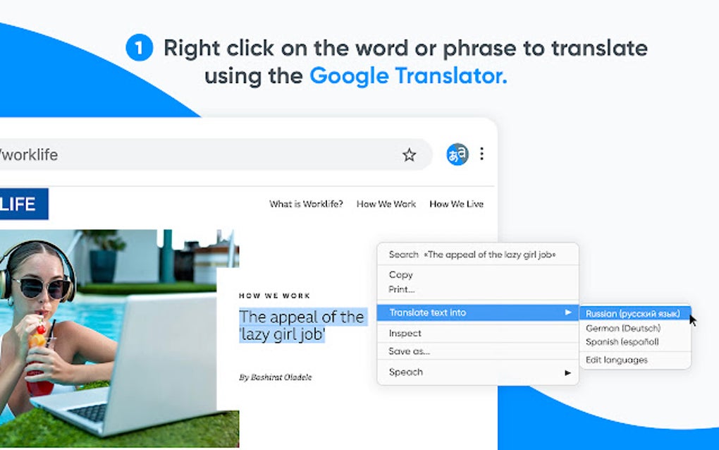 Translator: Select to Translate para Google Chrome - Extensión Descargar