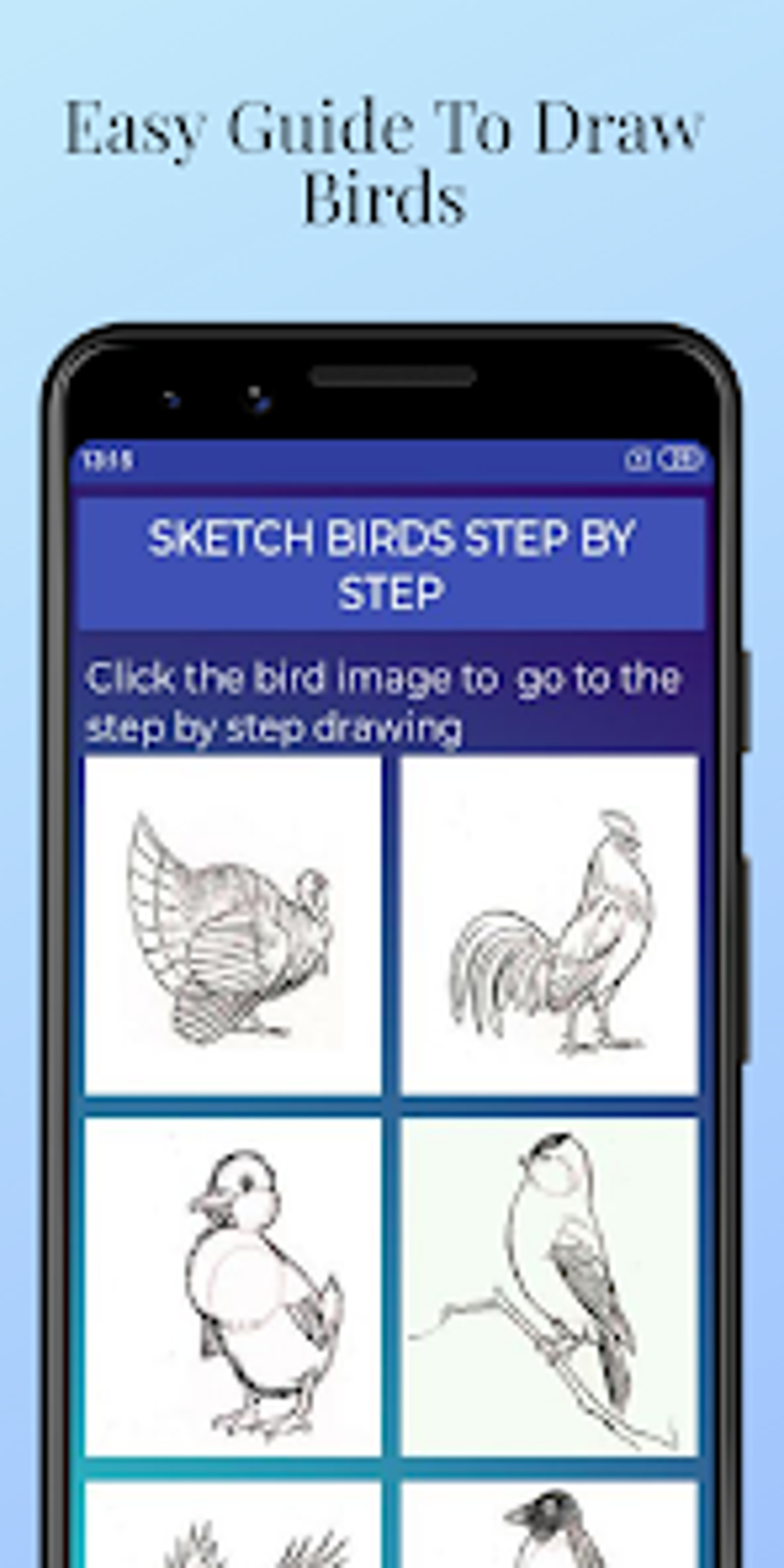 How to draw birds step by step pour Android - Télécharger