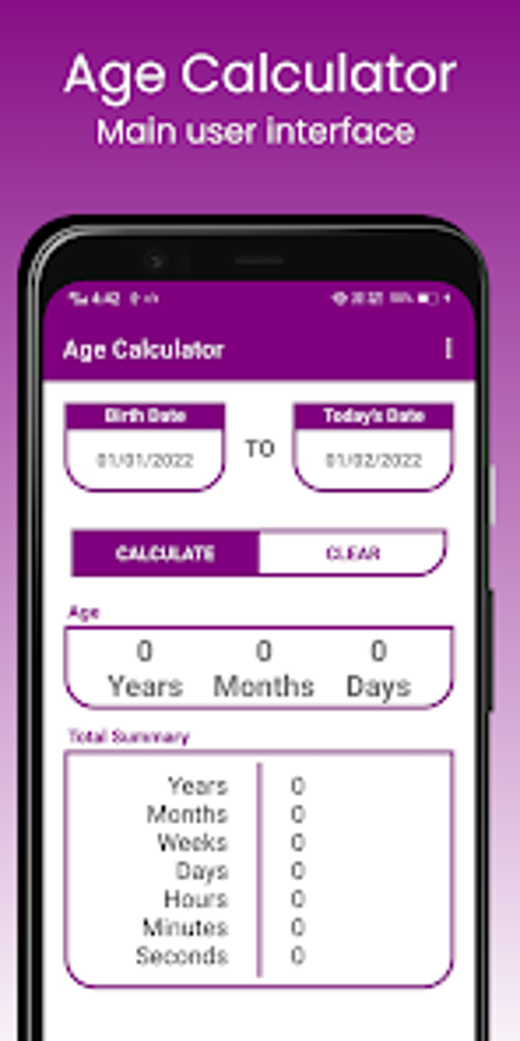 Age Calculator pour Android - Télécharger