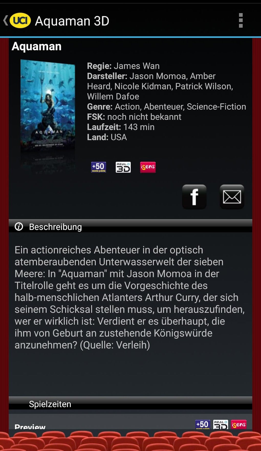 UCI KINOWELT Filme Tickets for Android - Download