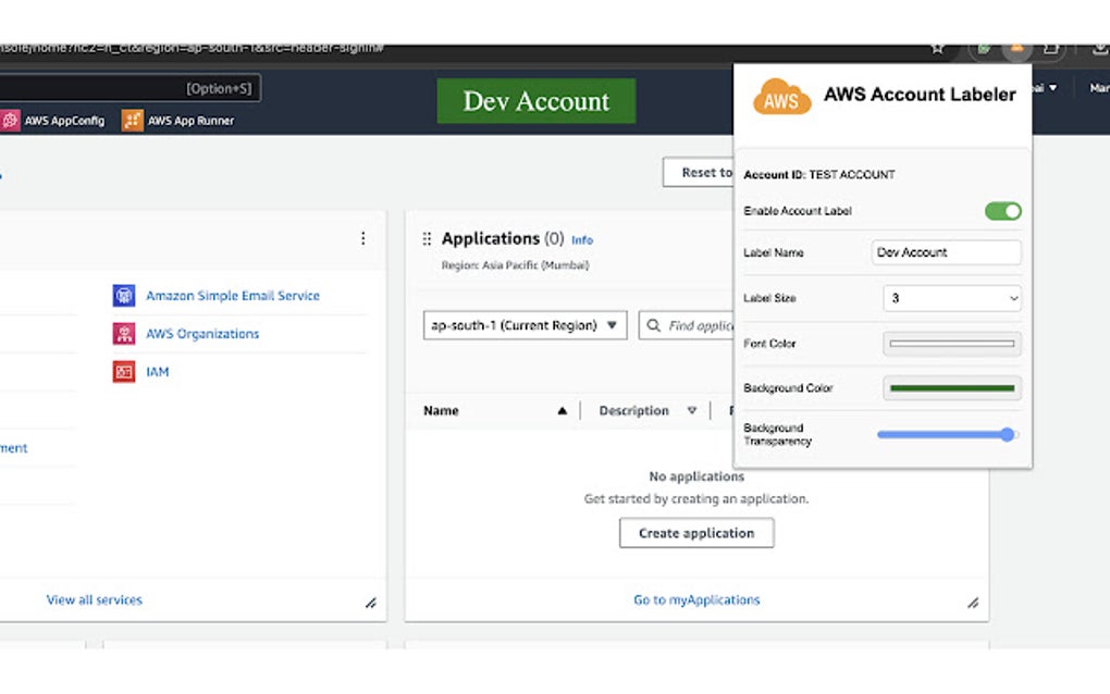 AWS Account Labeler for Google Chrome - Extension Download
