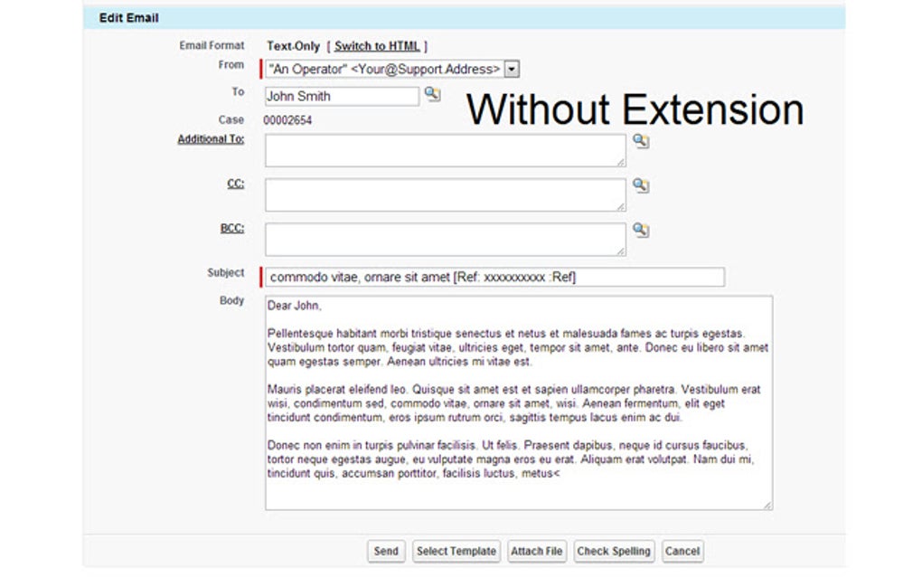 Salesforce Case Number Insert for Google Chrome - Extension Download
