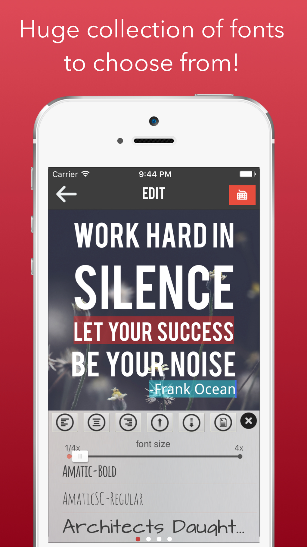 iPhone için Textograph Pro: Text on Photo - İndir