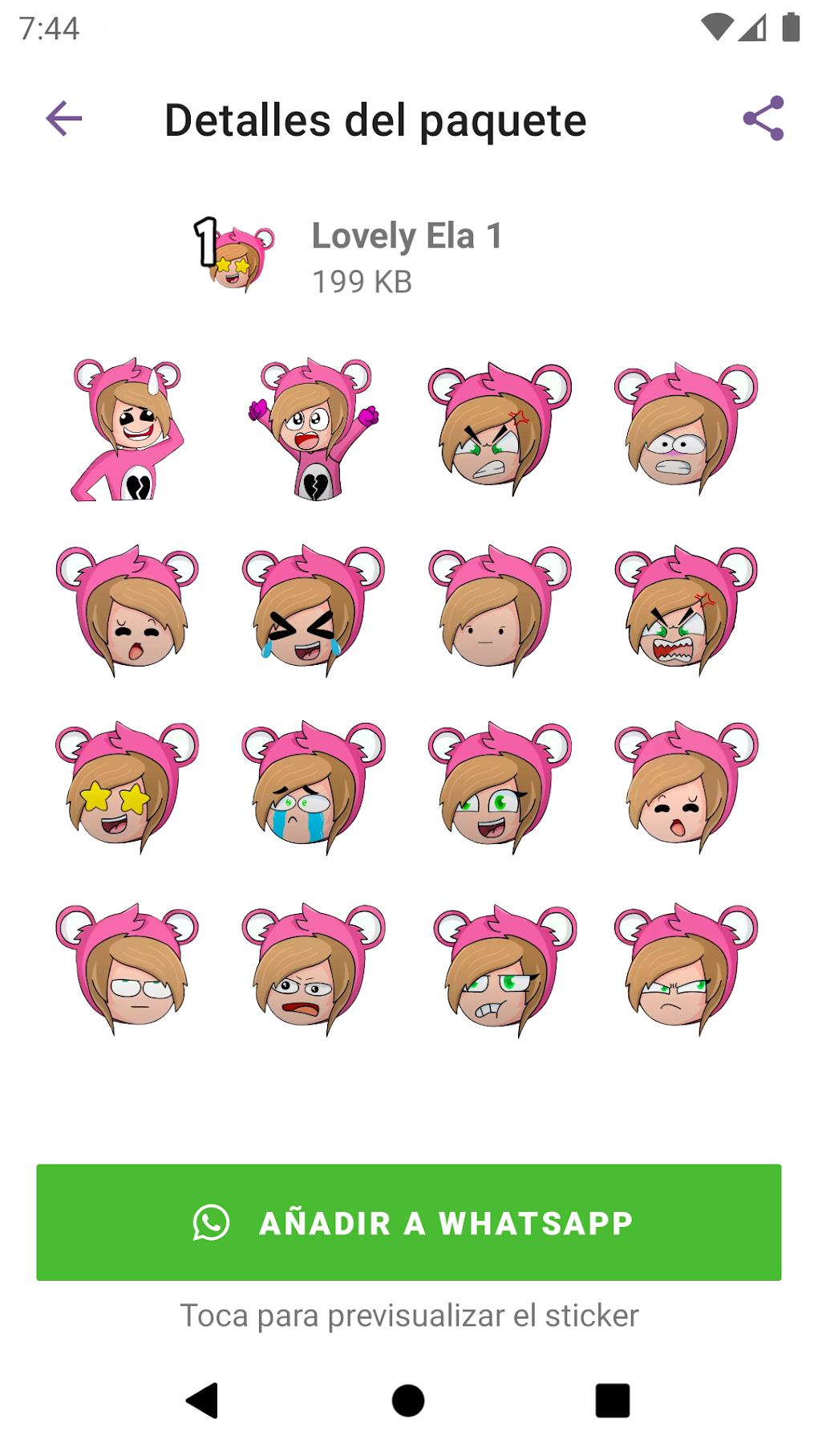 Stickers de Lyna para WhatsApp para Android - Descargar