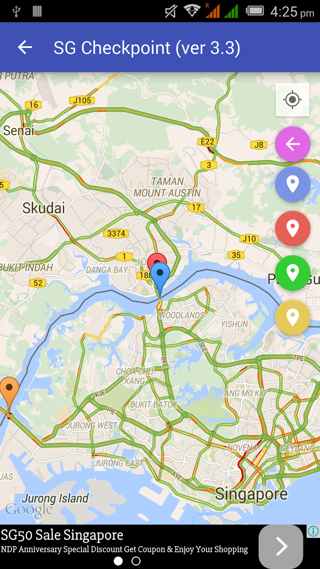 Singapore Checkpoint Traffic for Android - Download