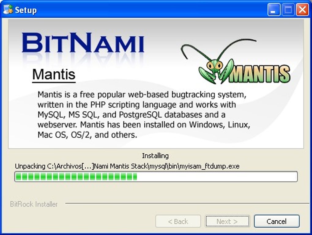 Bitnami Mantis Stack - Descargar