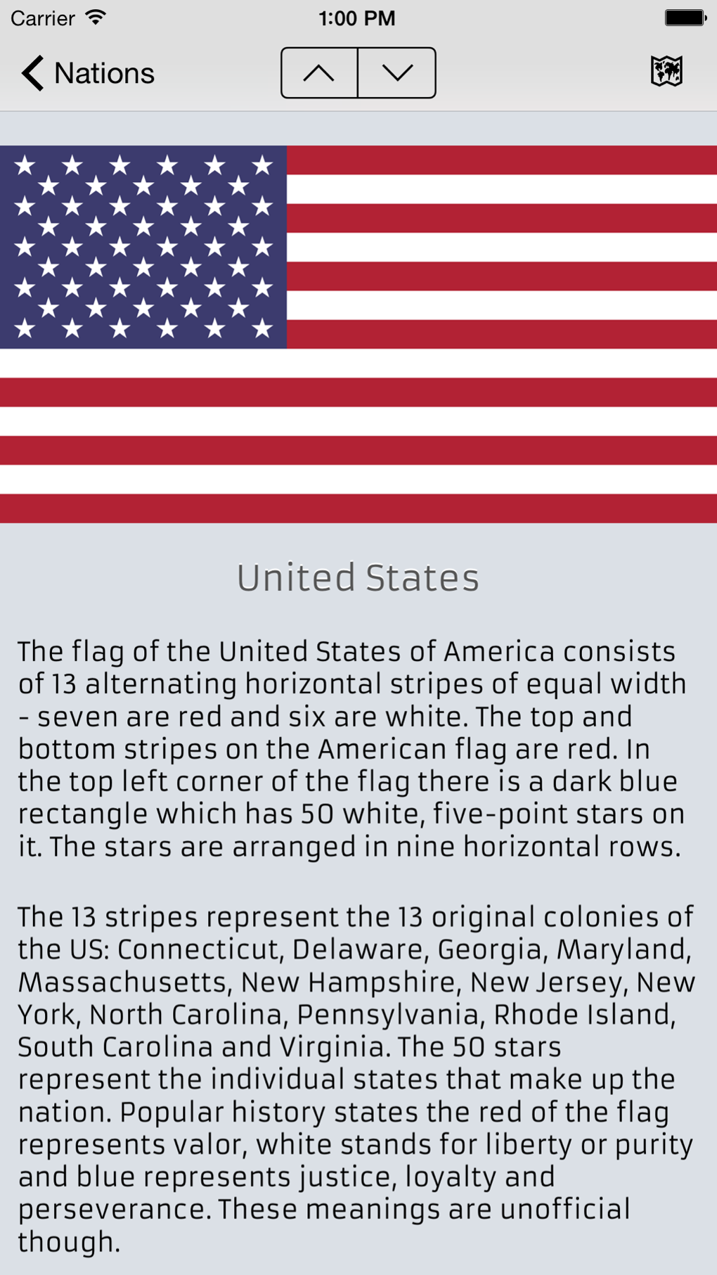 The World Flags for iPhone - Download