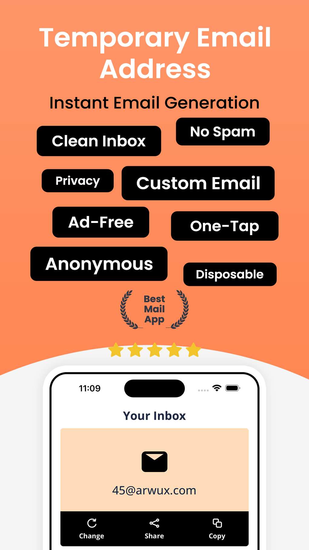 Temp Mail Temporary Email para iPhone - Descargar