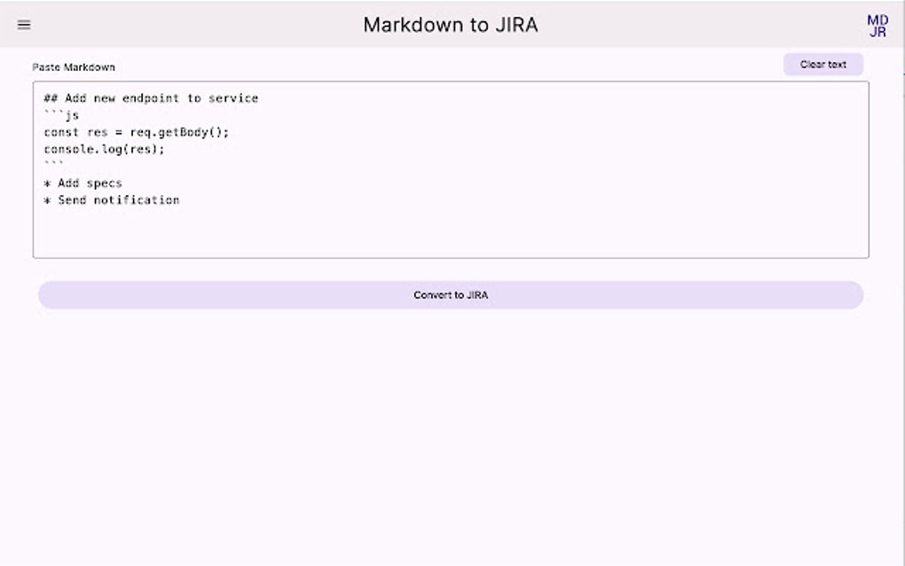 Markdown to JIRA per Google Chrome - Estensione Download