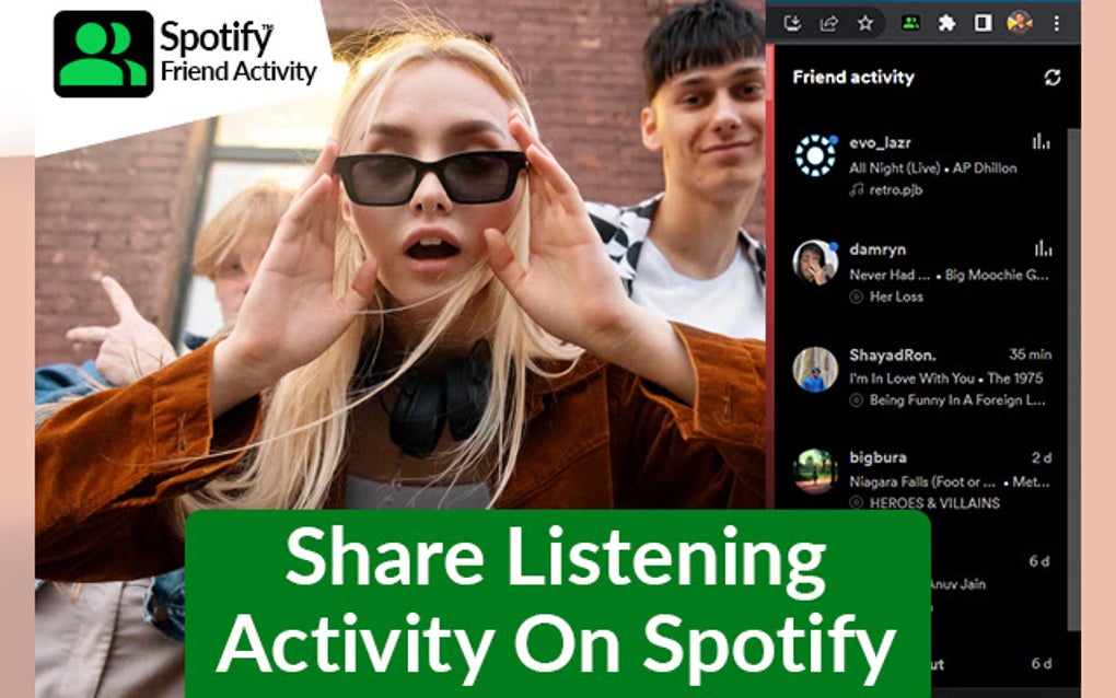 Spotify Friend Activity pour Google Chrome - Extension Télécharger