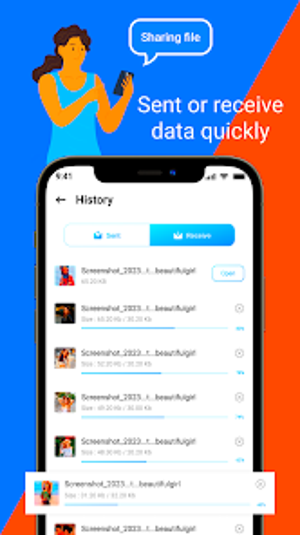 Xsend File Transfer sharing for Android - Download