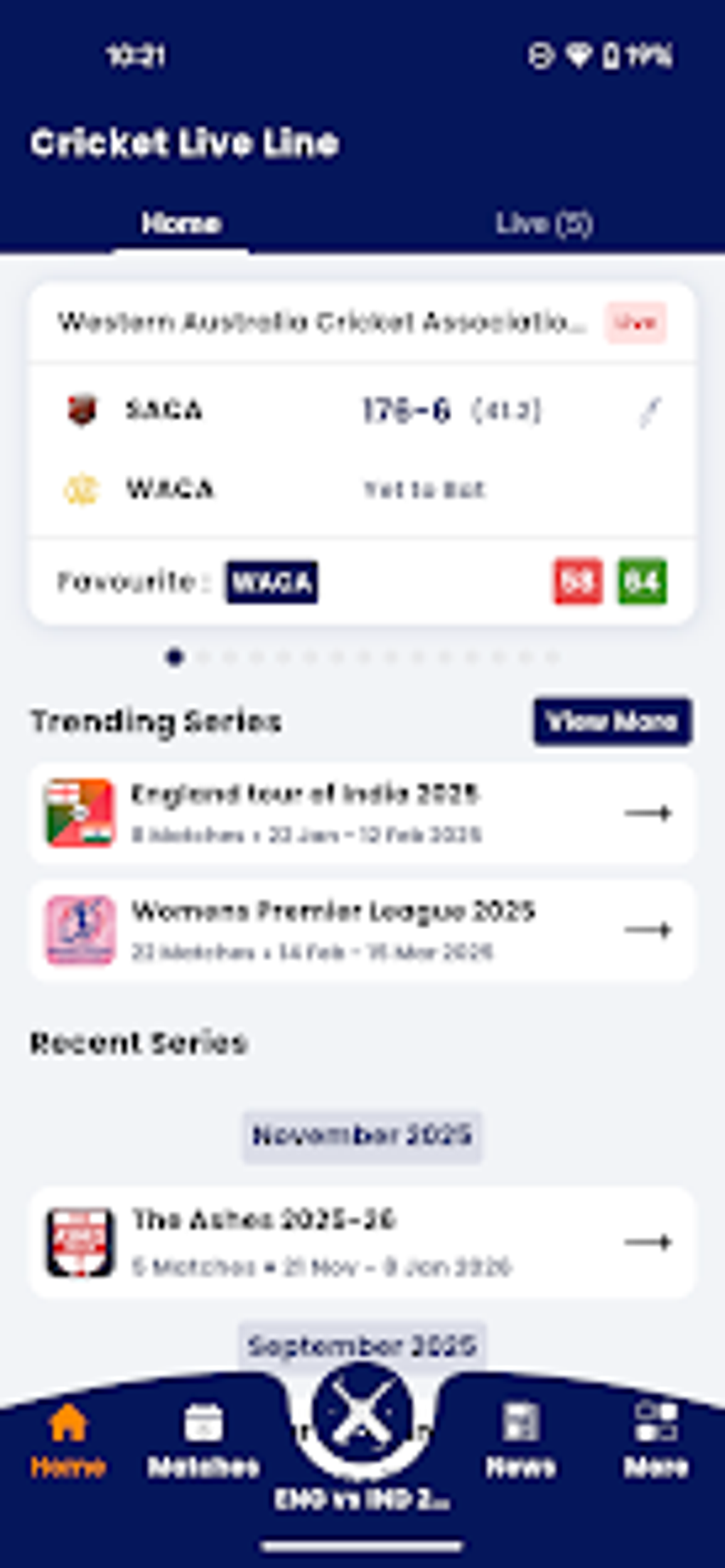 Live Cricket Live Line per Android - Download