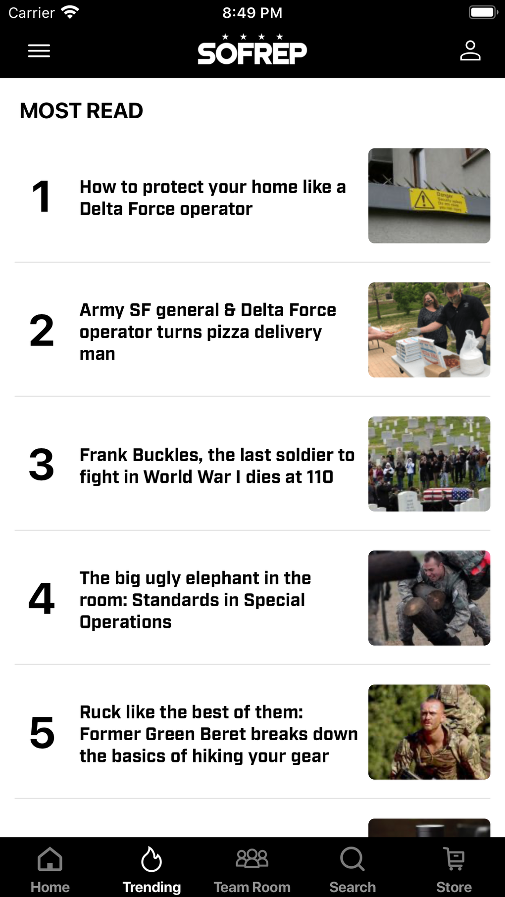 SOFREP для iPhone — Скачать