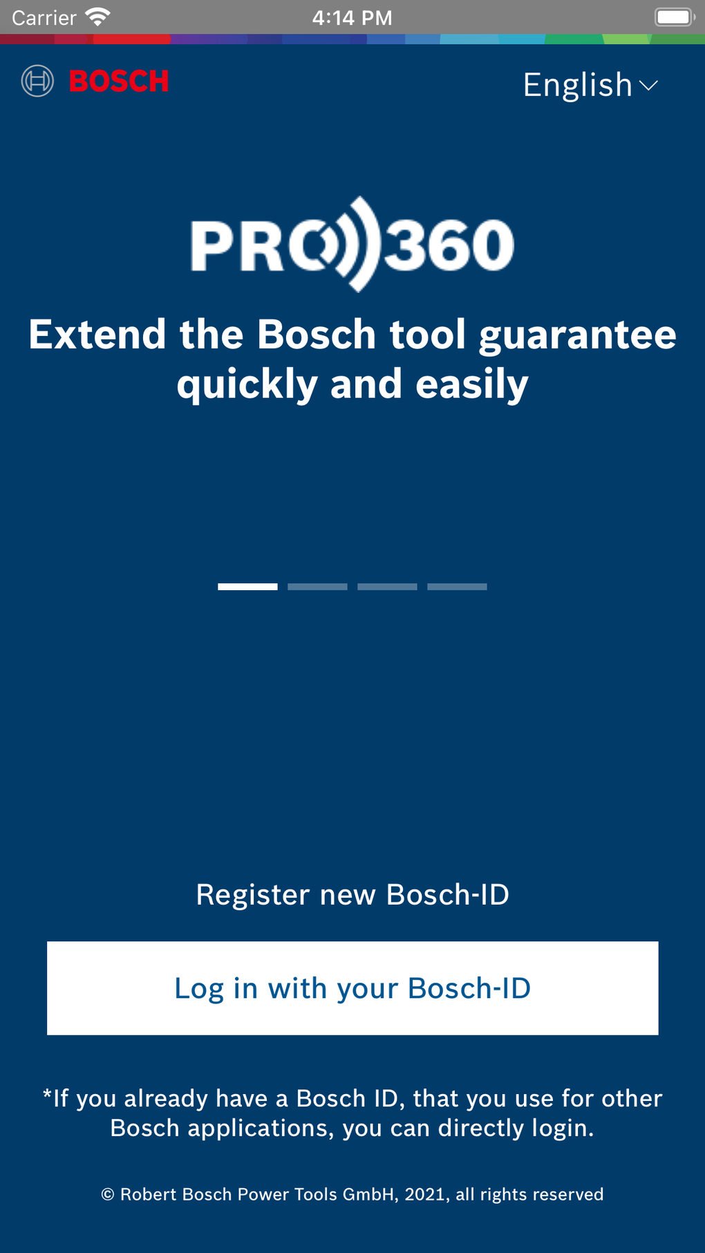 Bosch PRO360 para iPhone - Download