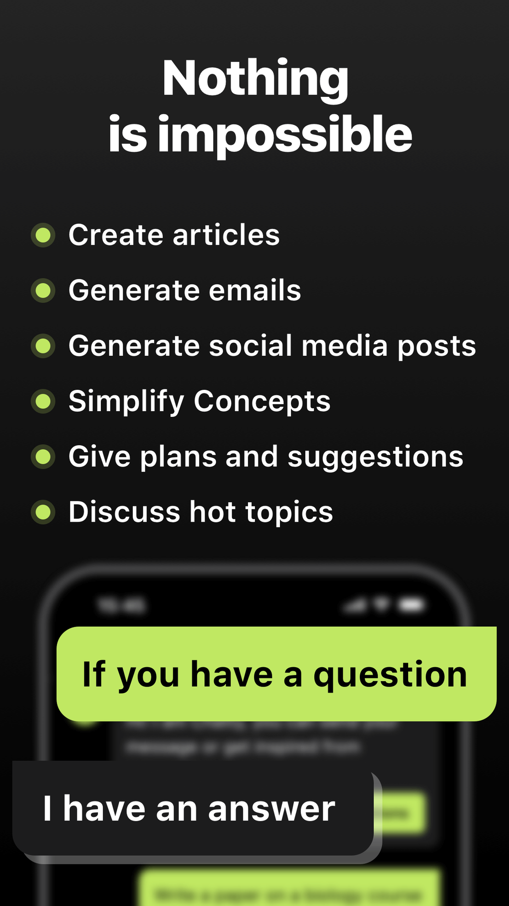 AI Chatbot Assistant - Chatty para iPhone - Descargar