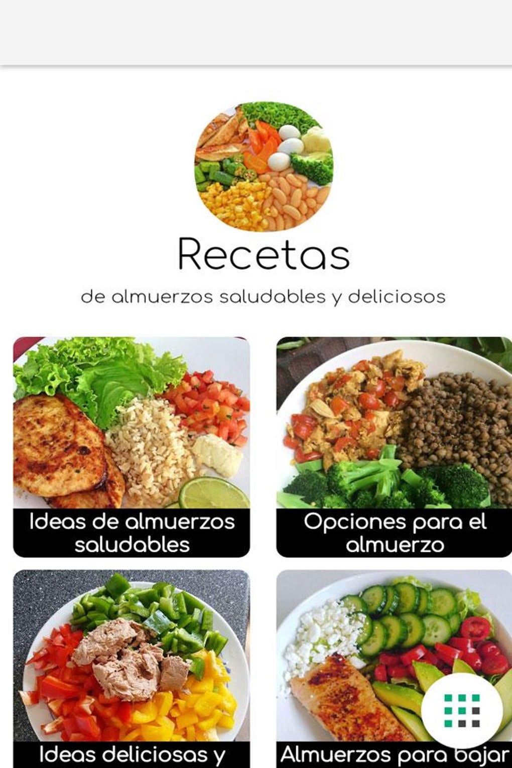 Healthy homemade and easy lunch recipes for Android - Download