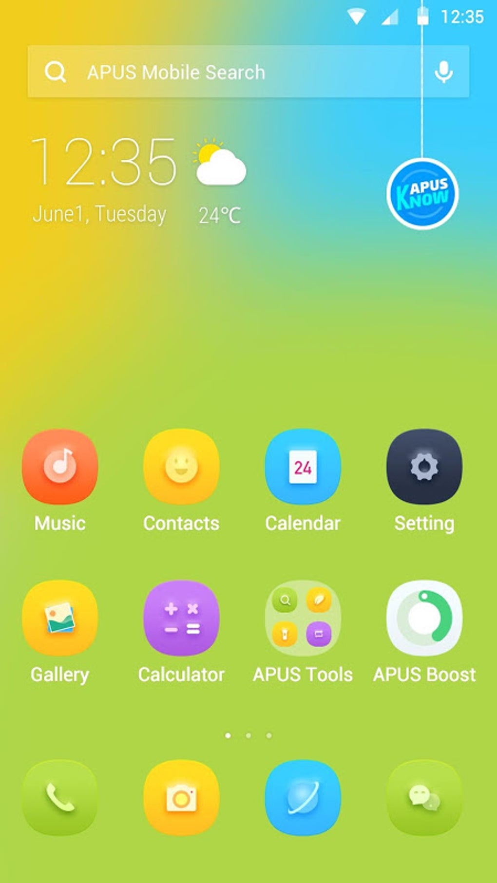 Green Business Summer Life-APUS Launcher theme APK para Android - Descargar