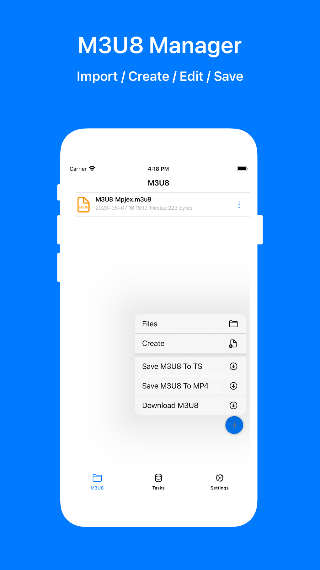 M3U8 Mpjex for iPhone - Download