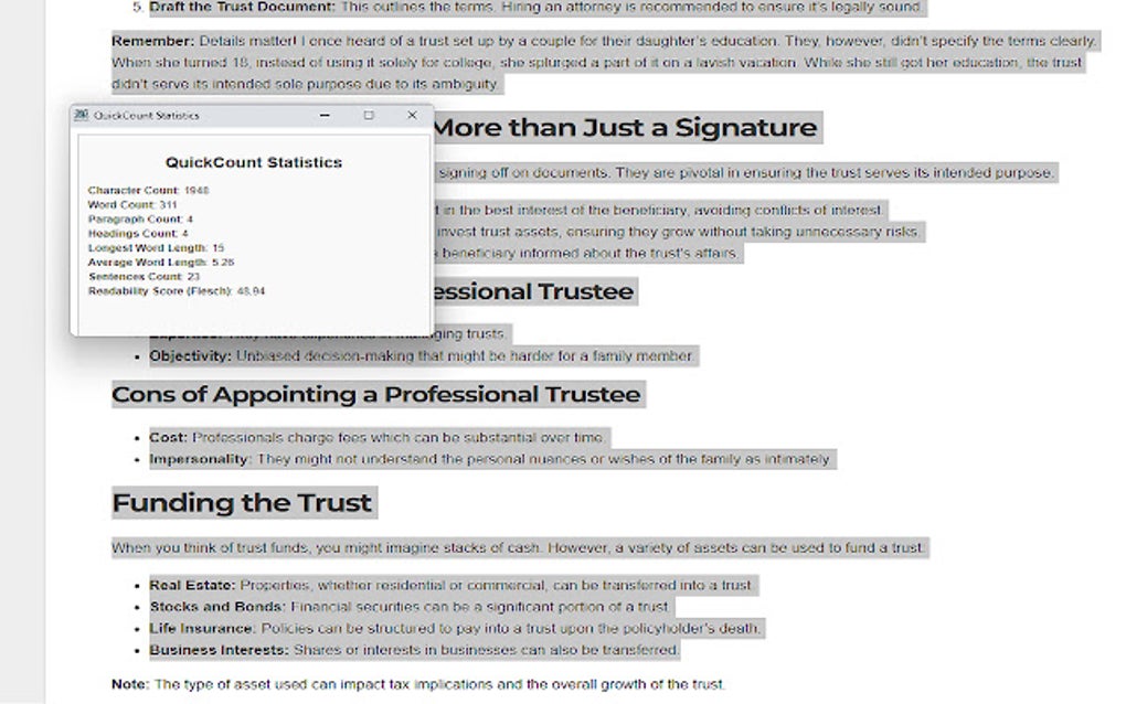 Quick Count Tool para Google Chrome - Extensión Descargar