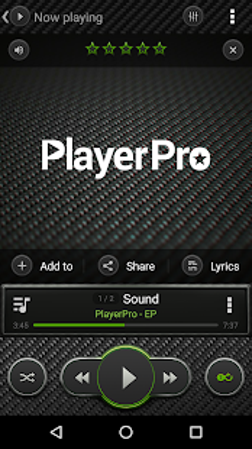 Skin for PlayerPro Carbon APK para Android - Descargar
