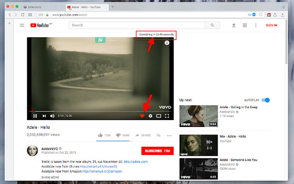 Last.fm Scrobbler for YouTube™ para Google Chrome - Extensión Descargar
