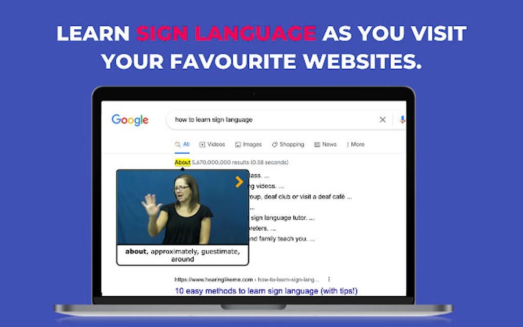 Sign Learner para Google Chrome - Extensión Descargar
