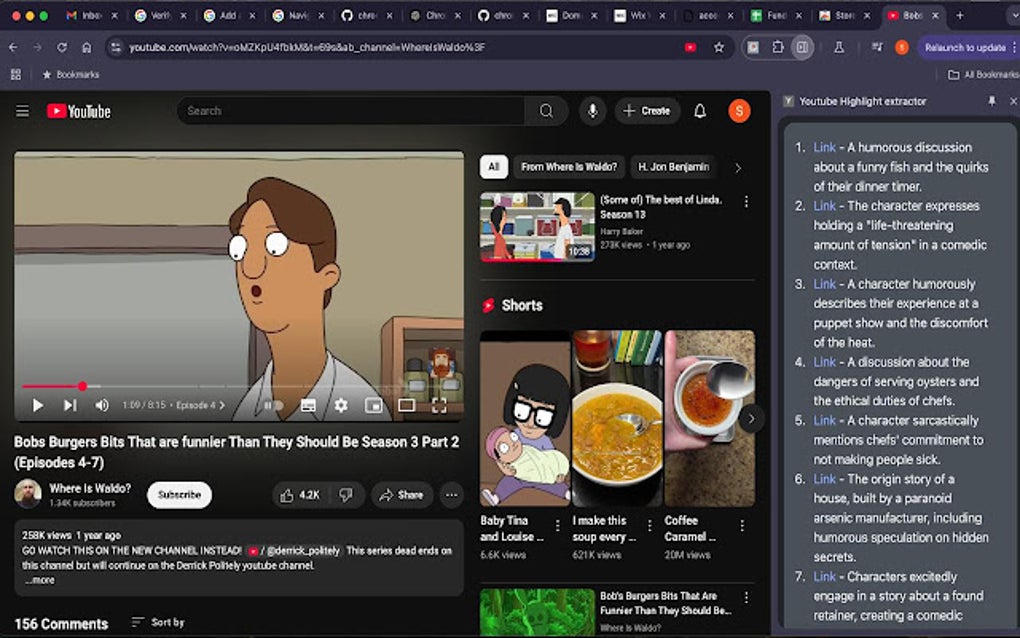 Youtube Highlight extractor cho Google Chrome - Tiện ích mở rộng Tải về