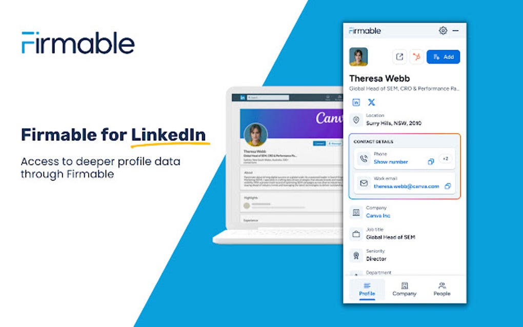 Firmable: Australia’s go-to B2B database para Google Chrome - Extensión Descargar