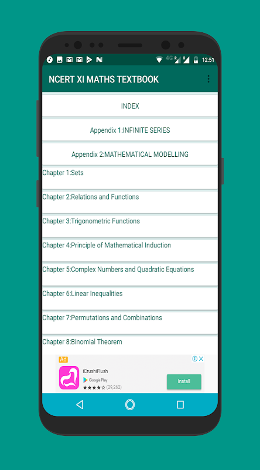 CLASS XI MATHEMATICS TEXTBOOK APK for Android - Download