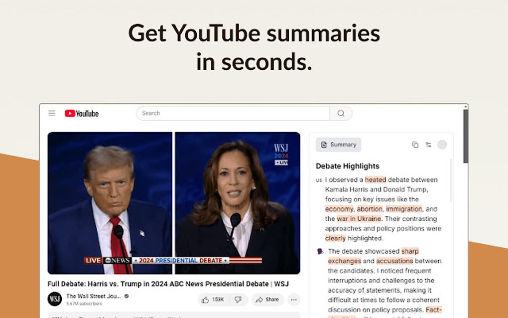 SkipWatch: AI YouTube Summarizer for Google Chrome - Extension Download
