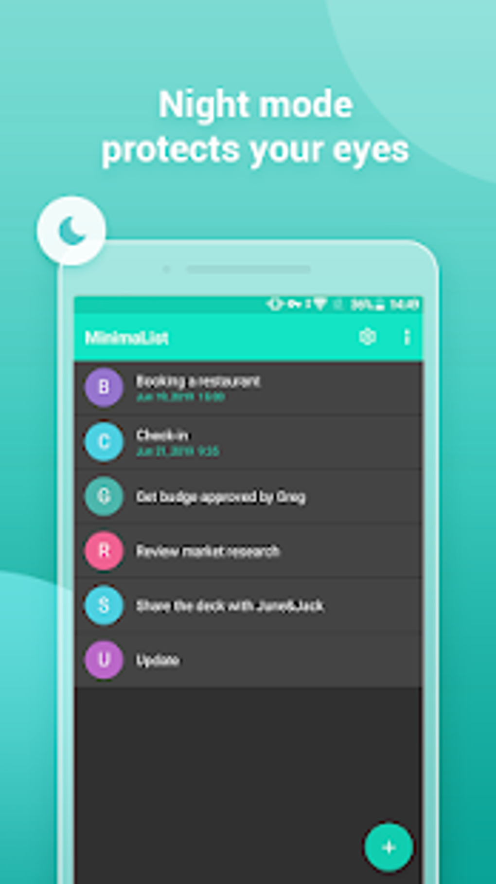 MinimaList - ToDo Tasks Checklist Reminder para Android - Descargar
