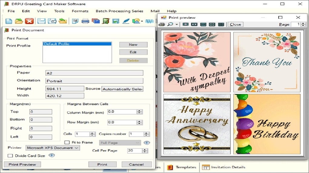 Greeting Cards Printing Application - Download