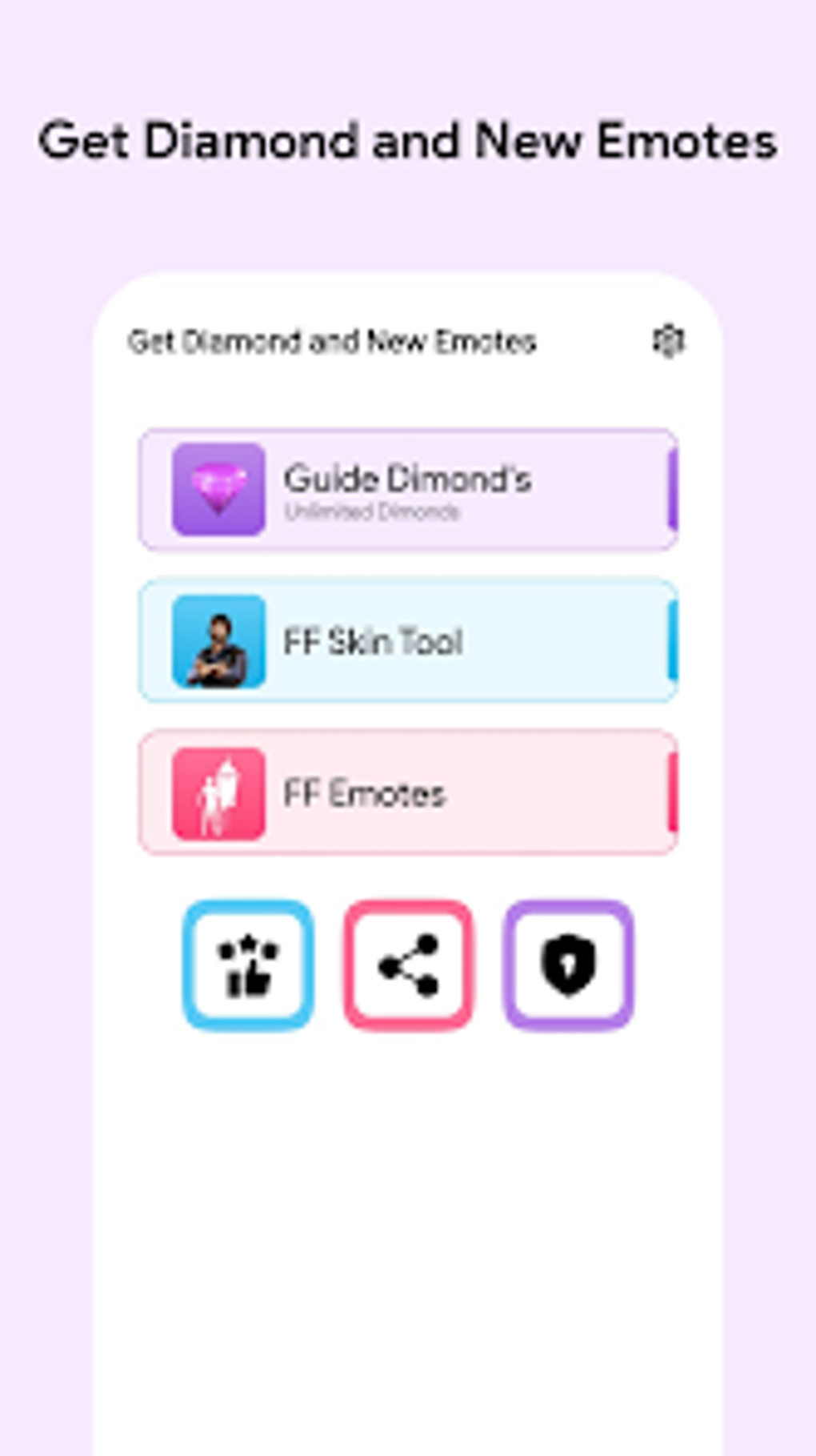Get Diamond and New Emotes สำหรับ Android - ดาวน์โหลด