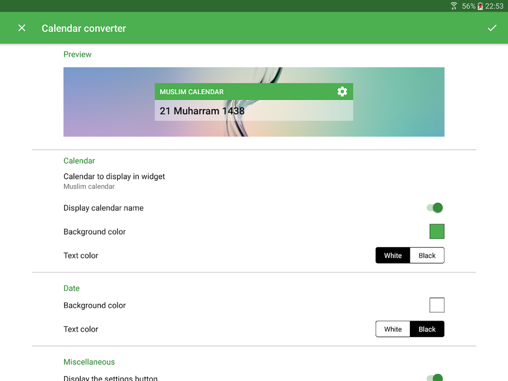 Android 용 Calendar Converter APK - 다운로드