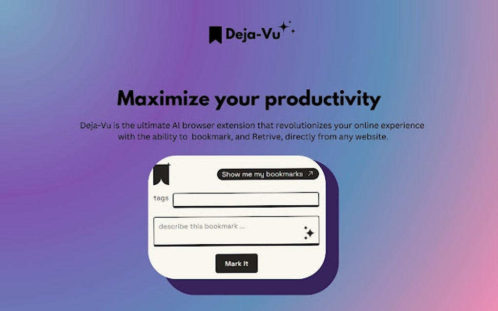 Deja-Vu : AI powerd Tool for Google Chrome - Extension Download