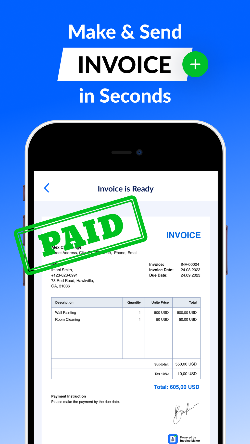 Invoice Maker: Easy Receipts para iPhone - Descargar