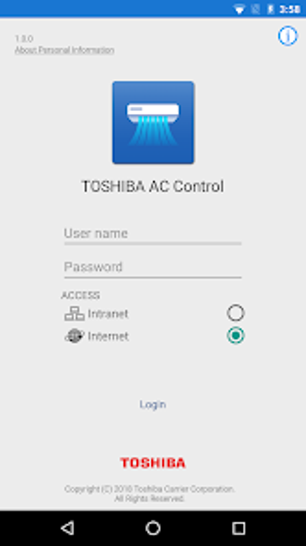 TOSHIBA AC Control pour Android - Télécharger