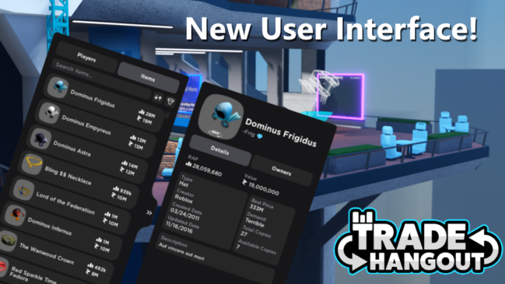 Trade Hangout Non-Premium for ROBLOX - Game Download