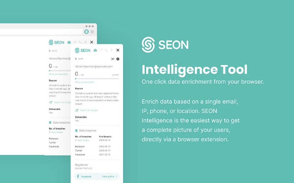SEON Intelligence for Google Chrome - Extension Download